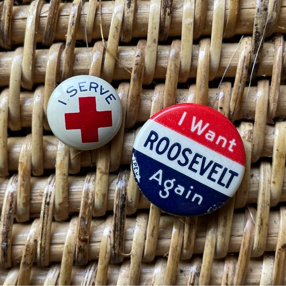 Vintage | Accessories | Vtg 94s Roosevelt Red Cross Badge Bundle | Poshmark